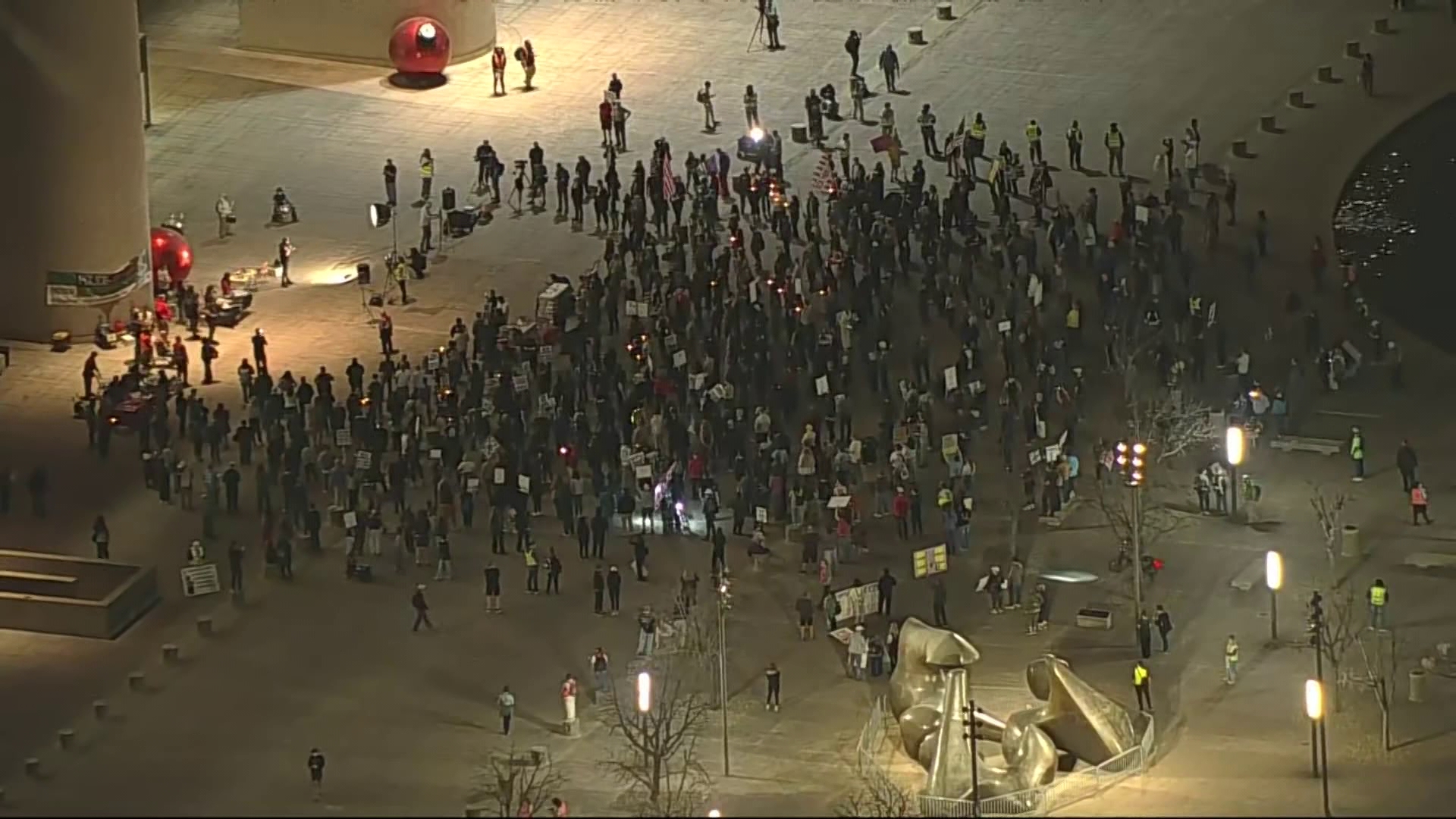 Protest in Downtown Dallas over fatal ICE shooting in Minneapolis ...