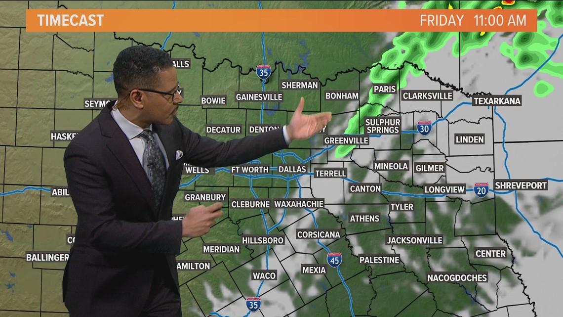 DFW weather: Latest Friday rain and storm chances | wfaa.com