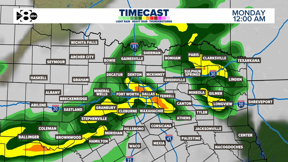 Rain Timecast | wfaa.com