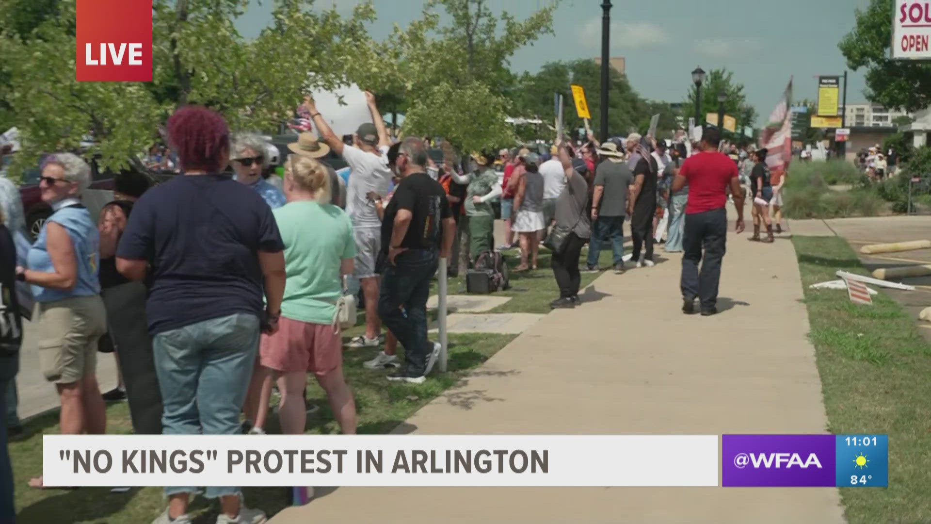 No Kings rally in Arlington, Texas | wfaa.com