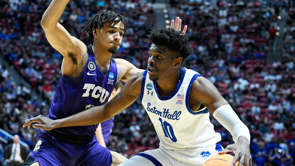 PHOTOS: TCU gets first NCAA win since 1987 with rout of Seton Hall ...