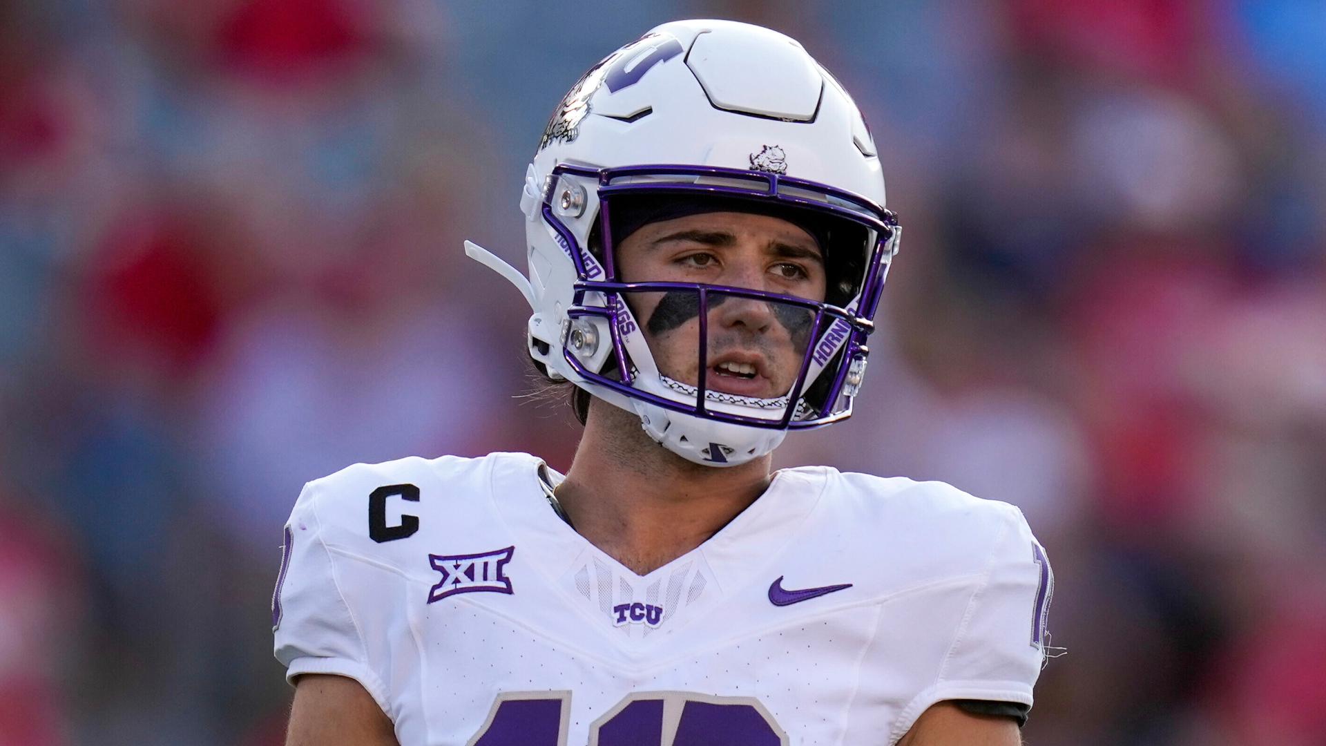 Ex-TCU QB Josh Hoover transfers to top-ranked Indiana, per reports ...