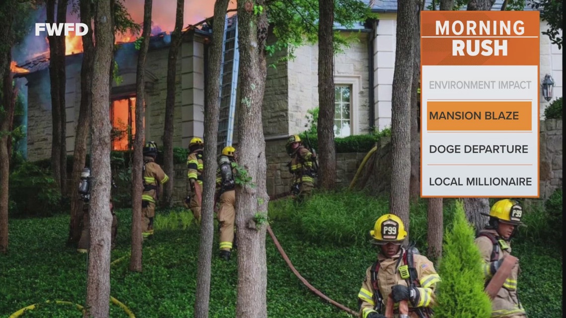 Multi-million dollar North Texas mansion catches fire after 'possible lightning strike,' FD says ...