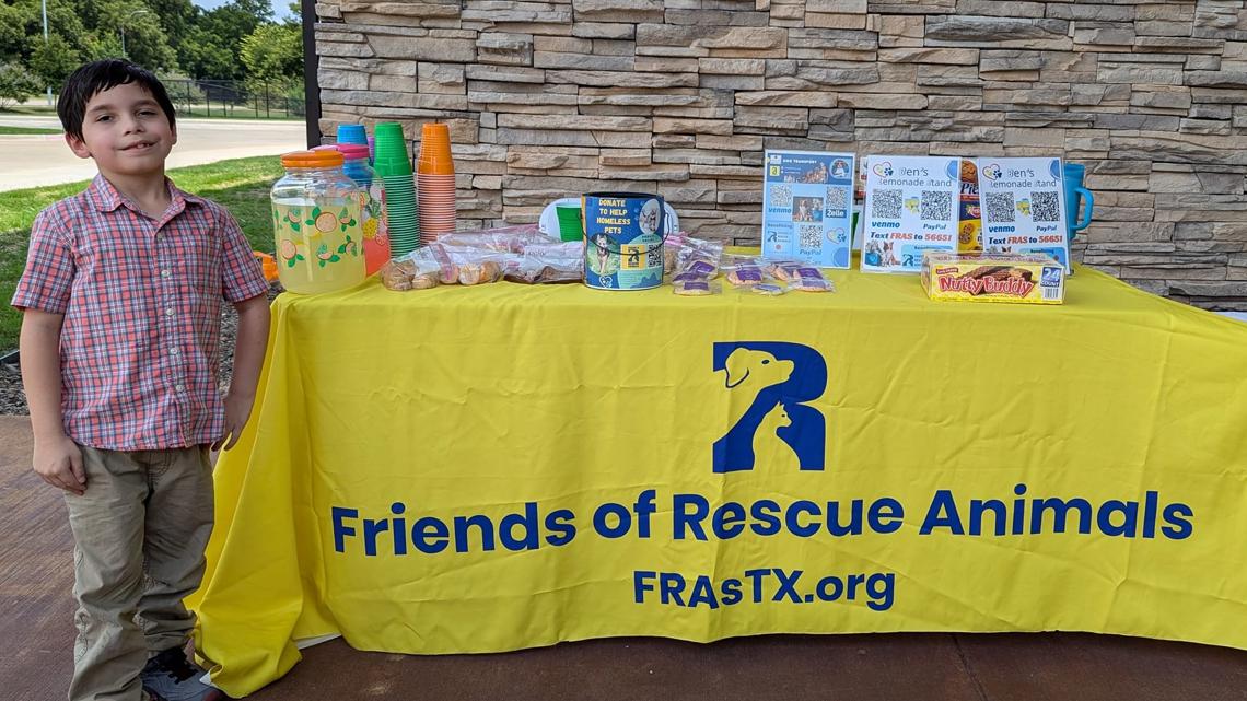 Lemonade stand supports animals at Garland, Texas shelter | wfaa.com