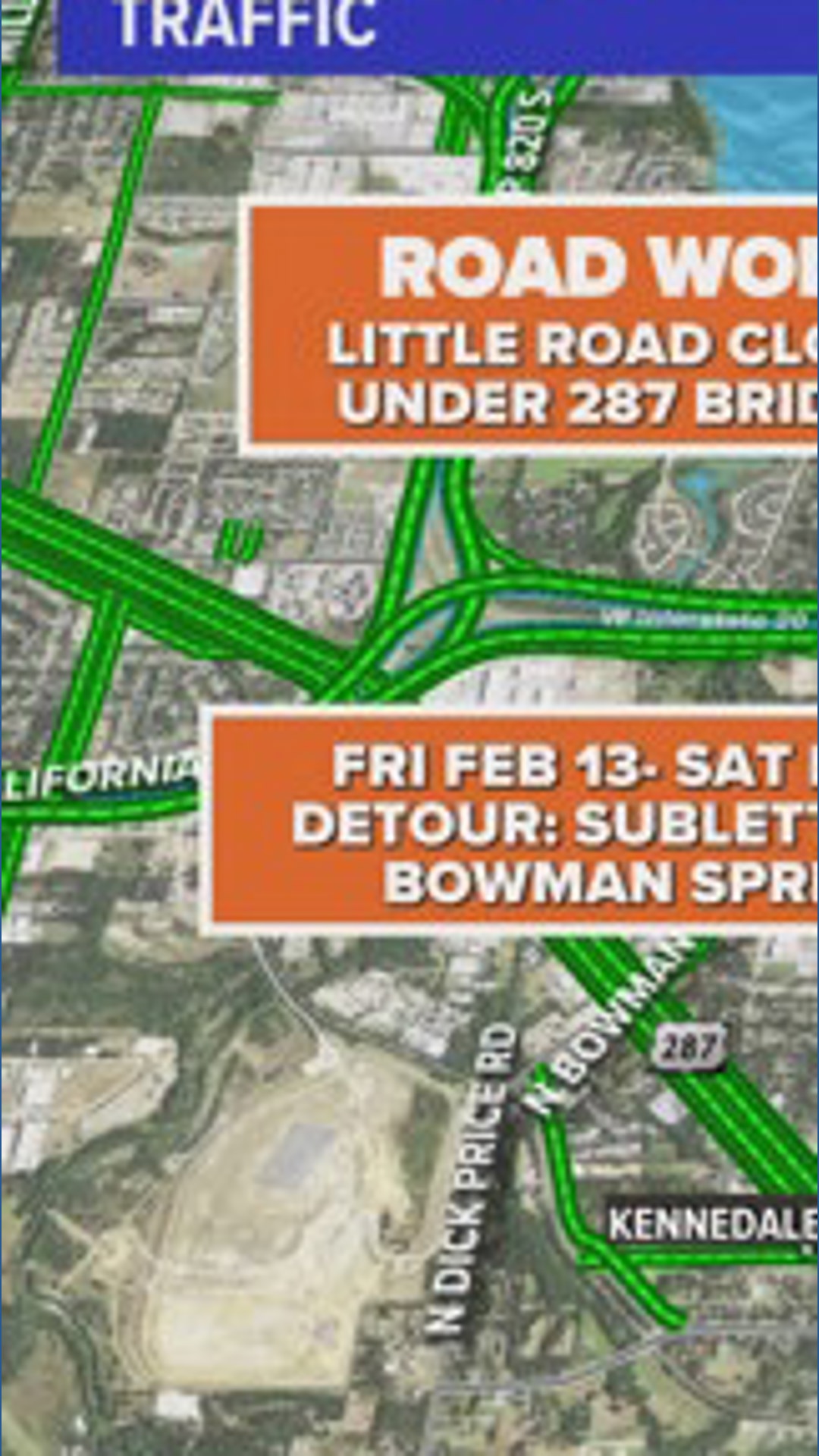 DFW traffic alert: Road work planned in Tarrant County | wfaa.com