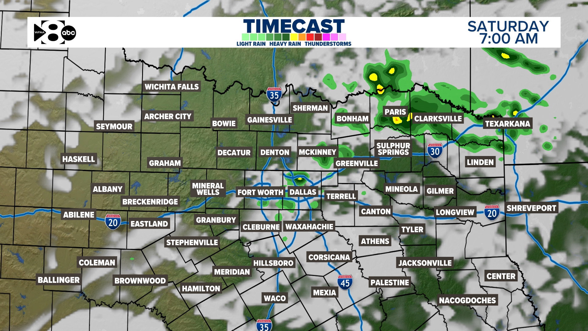 Weekend rain timeline | wfaa.com