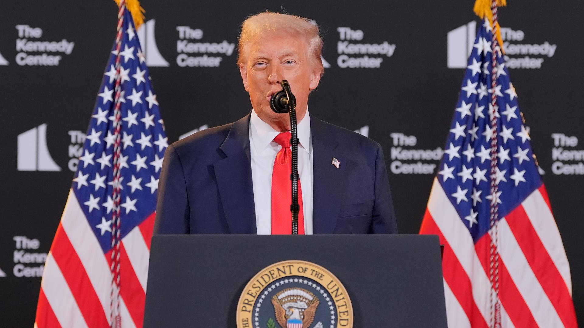 Donald Trump full press conference announcing Kennedy Center Honors ...