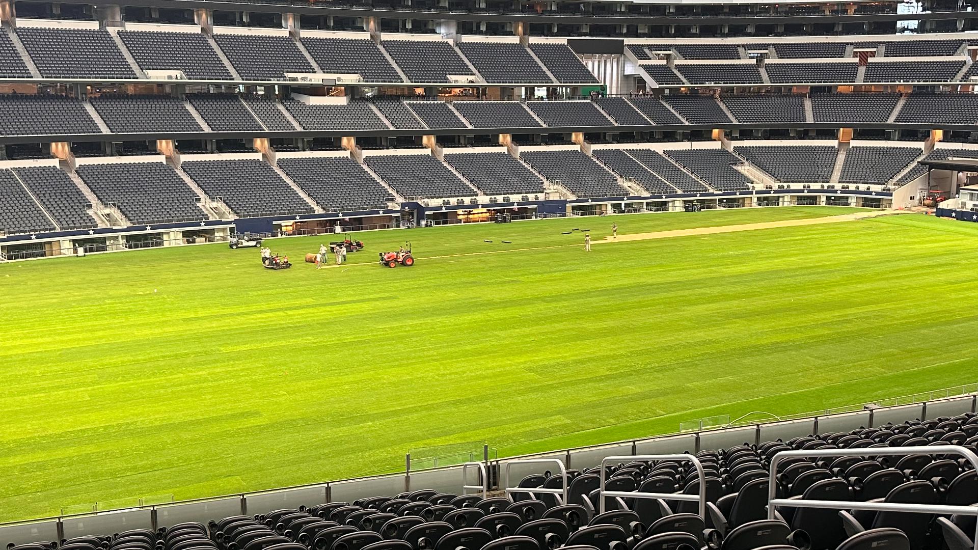 Grass field replaces turf inside AT&T Stadium for Copa America | wfaa.com