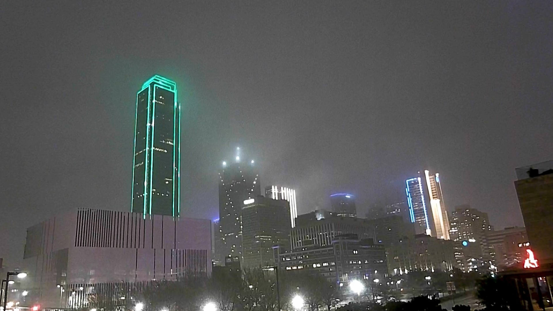 TIMELAPSE: Clouds and rain come through downtown Dallas (January 2024 ...