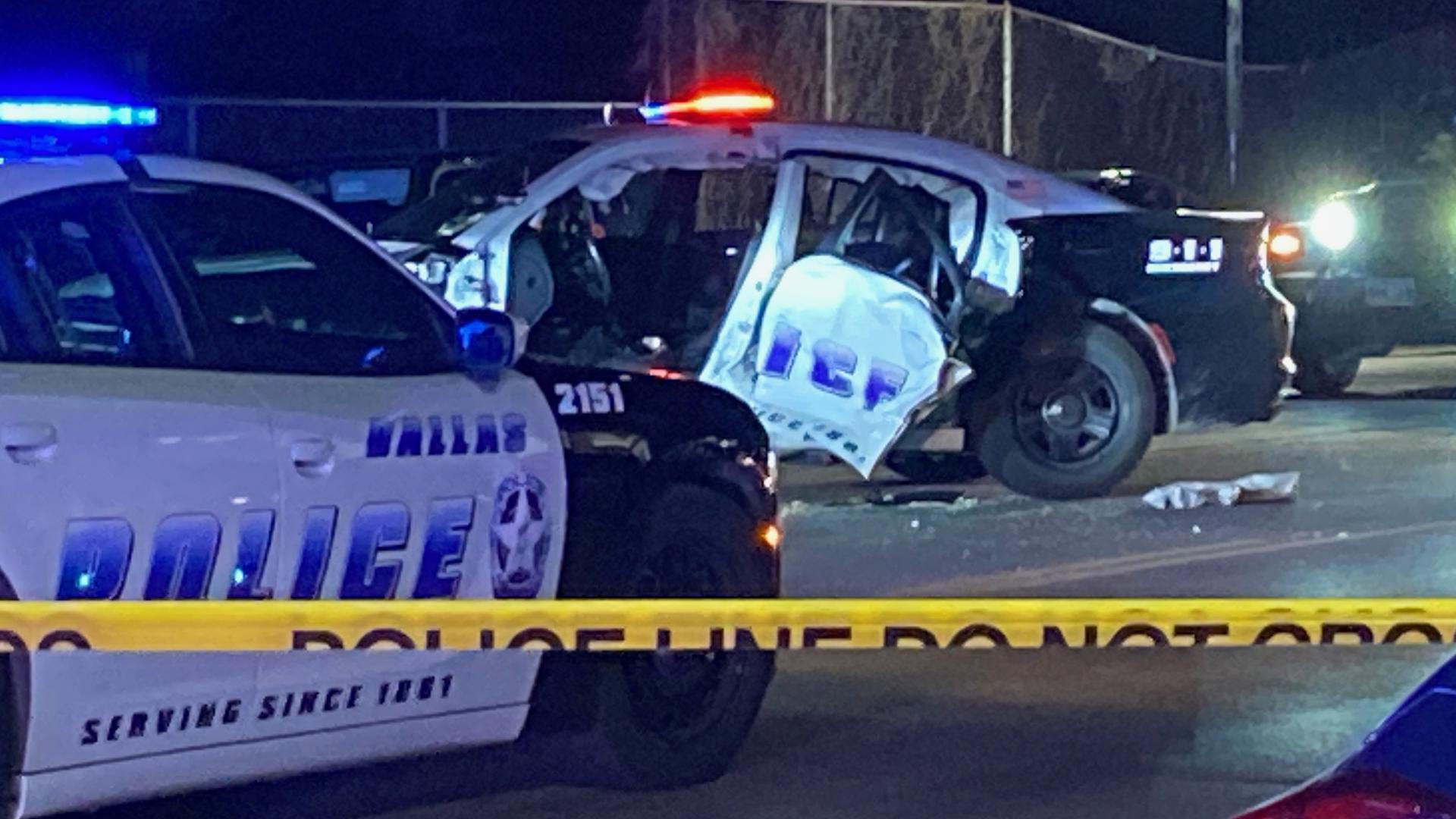 Dallas police officer hospitalized after crash | wfaa.com