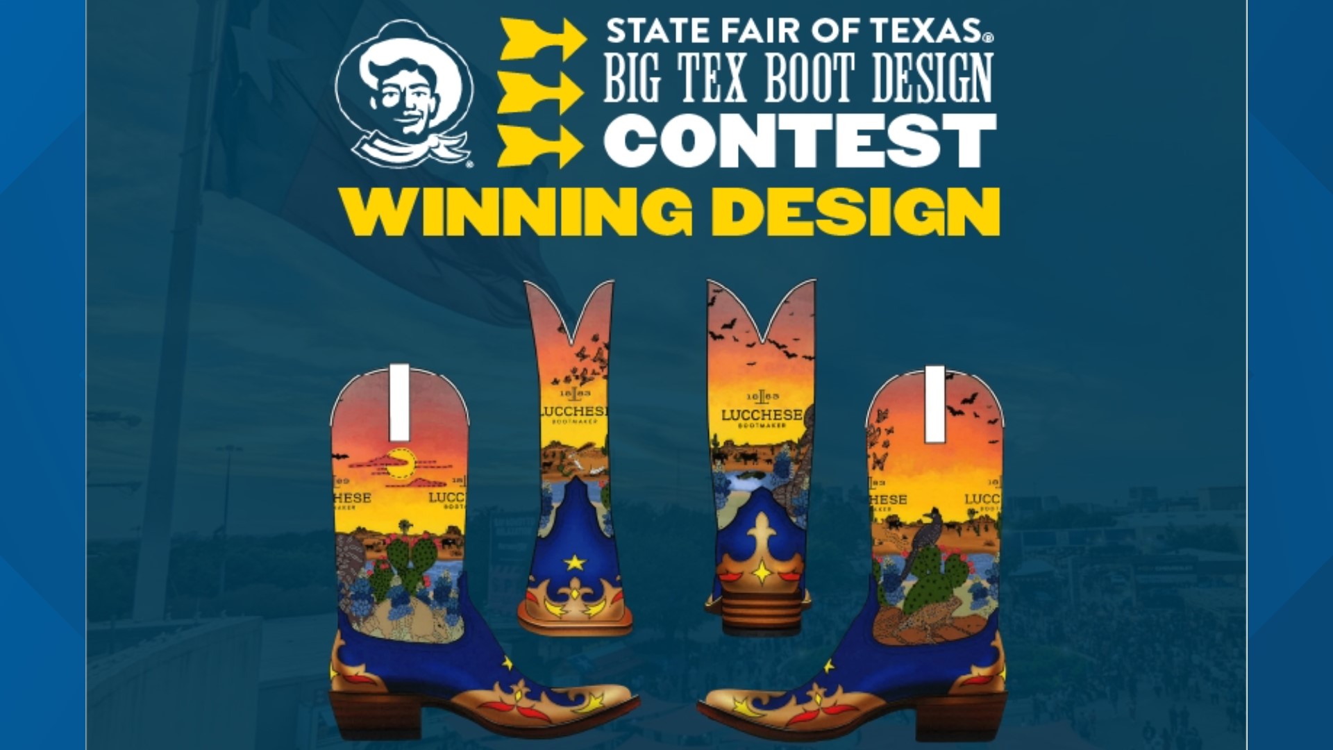 State Fair of Texas 2023: Big Tex Boot Design contest winner | wfaa.com