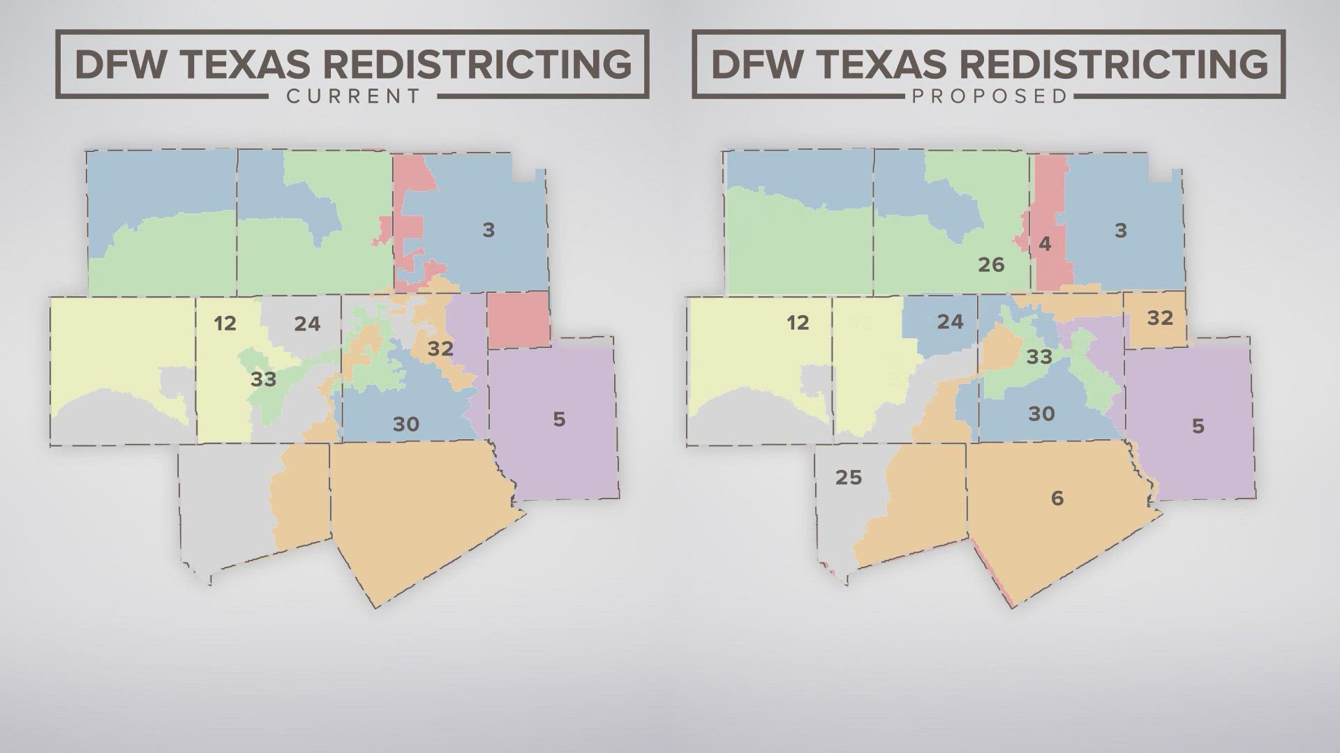 Texas redistricting proposed new maps: What will DFW look like? | wfaa.com