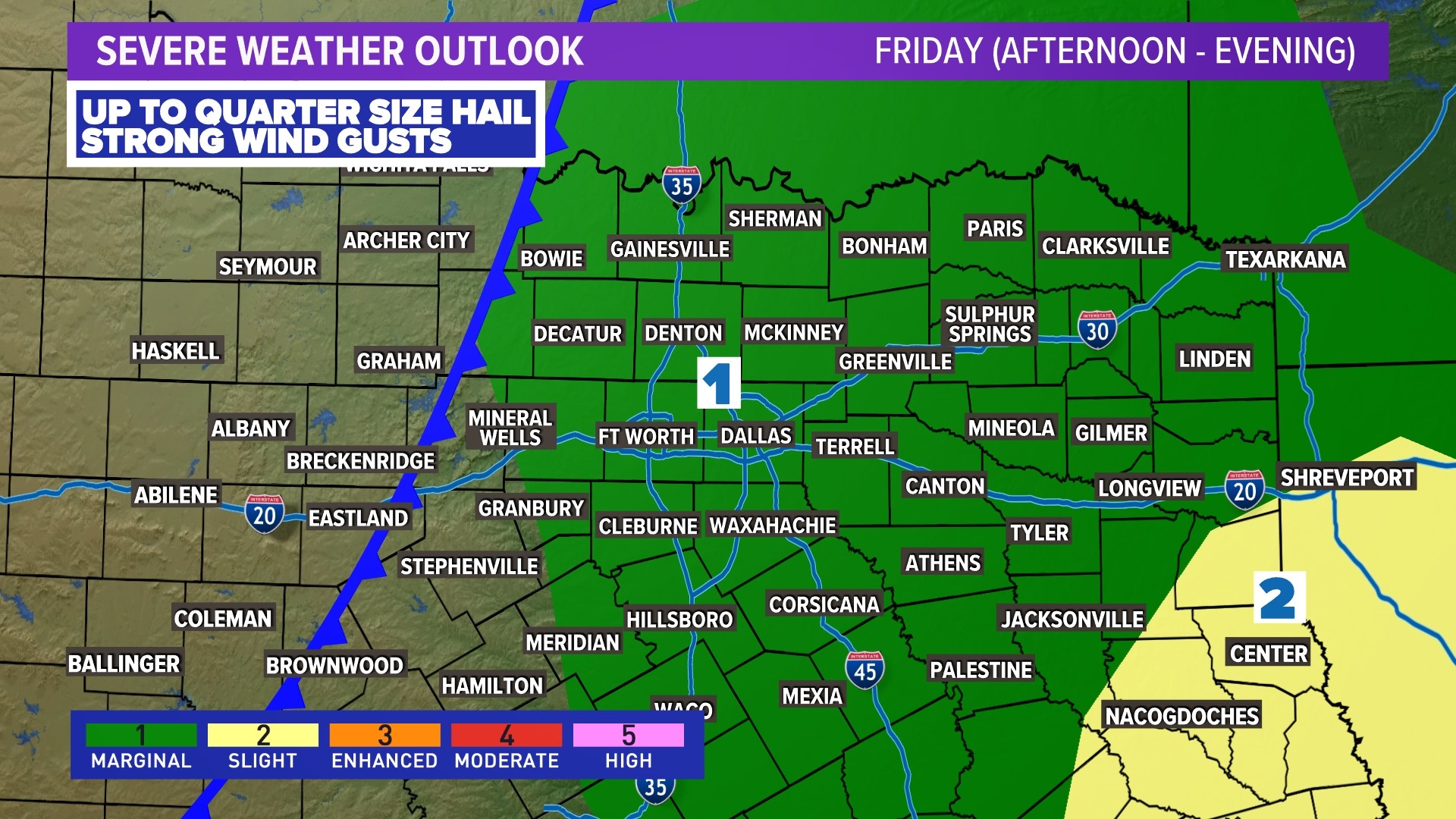 Dallas Texas weather: Severe thunderstorms, widespread rain ahead ...