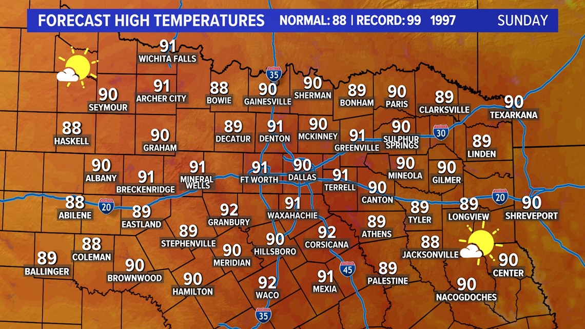 Dallas-Fort Worth weather: Rain chances September 11-17 | wfaa.com