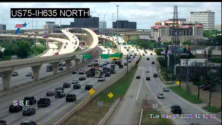 Dallas, Texas traffic crash: U.S. 75 lanes closed near I-635/LBJ | wfaa.com Dallas, Texas traffic crash: U.S. 75 lanes closed near I-635/LBJ | wfaa.com