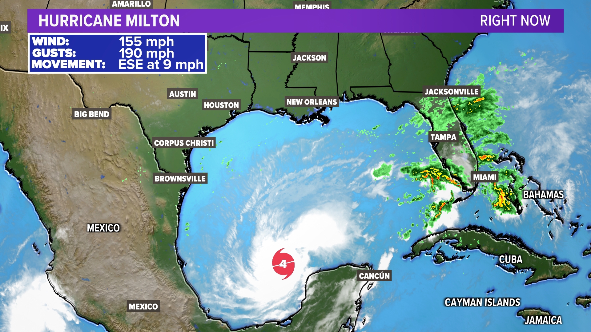 Hurricane Milton Gulf of Mexico: Track, impact, timing | wfaa.com