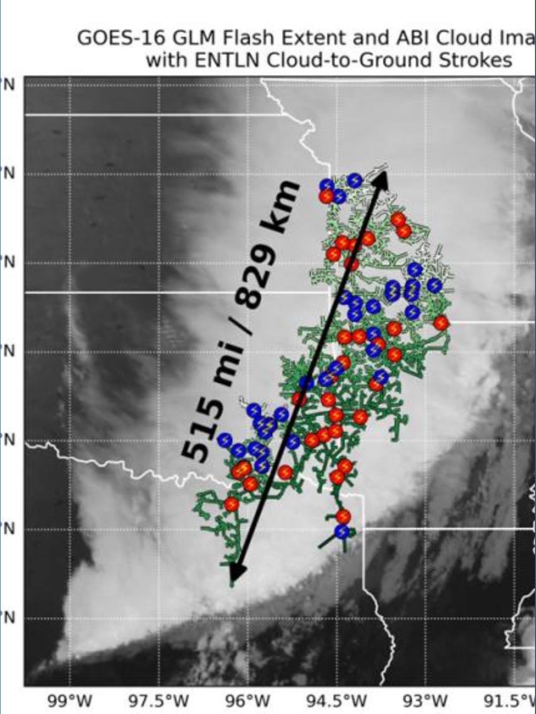 Texas lightning sets record for longest flash at 515 miles | wfaa.com