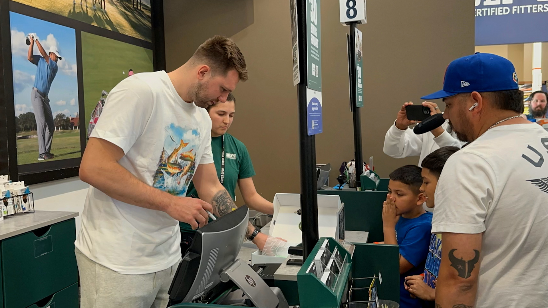 Luka Doncic surprises fans at Dallas Dick's Sporting Goods store | wfaa.com
