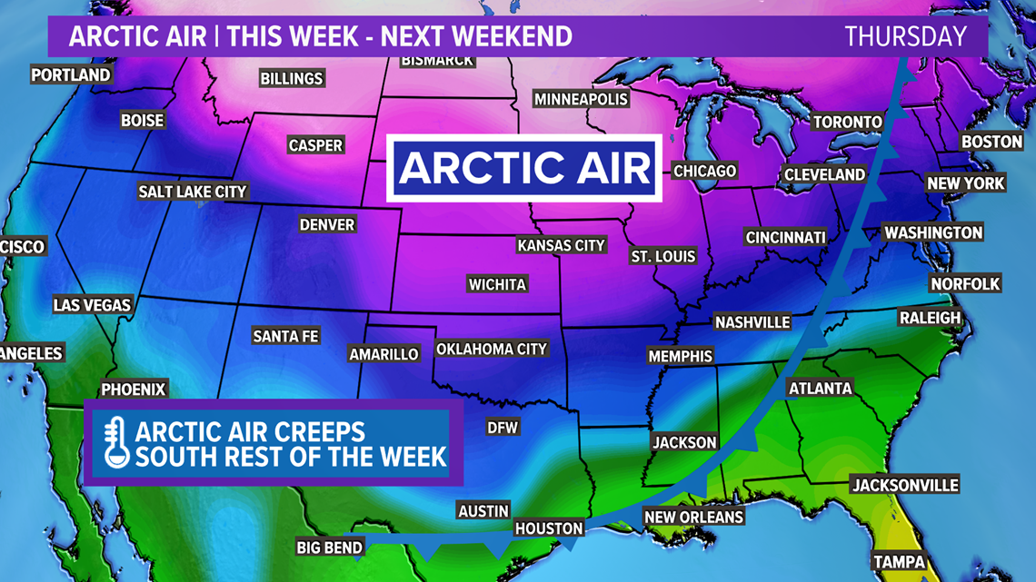 Arctic air has arrived in North Texas | wfaa.com