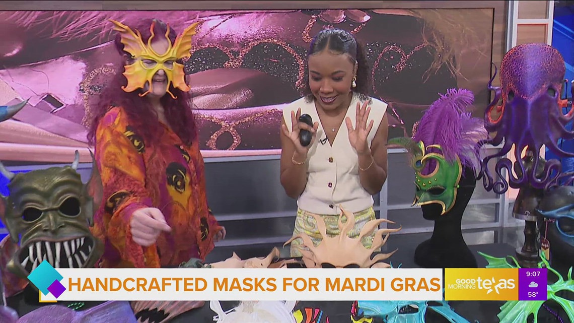 Handcrafted Masks for Mardi Gras | wfaa.com