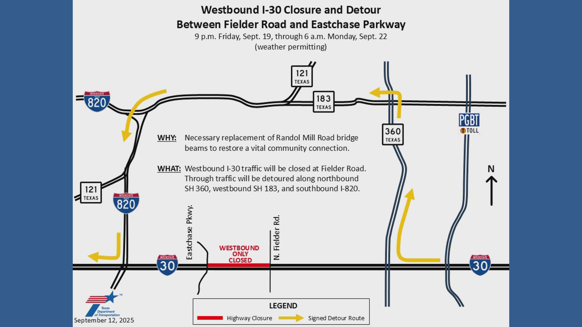 Arlington, Texas I-30 closed to westbound traffic this weekend | wfaa.com