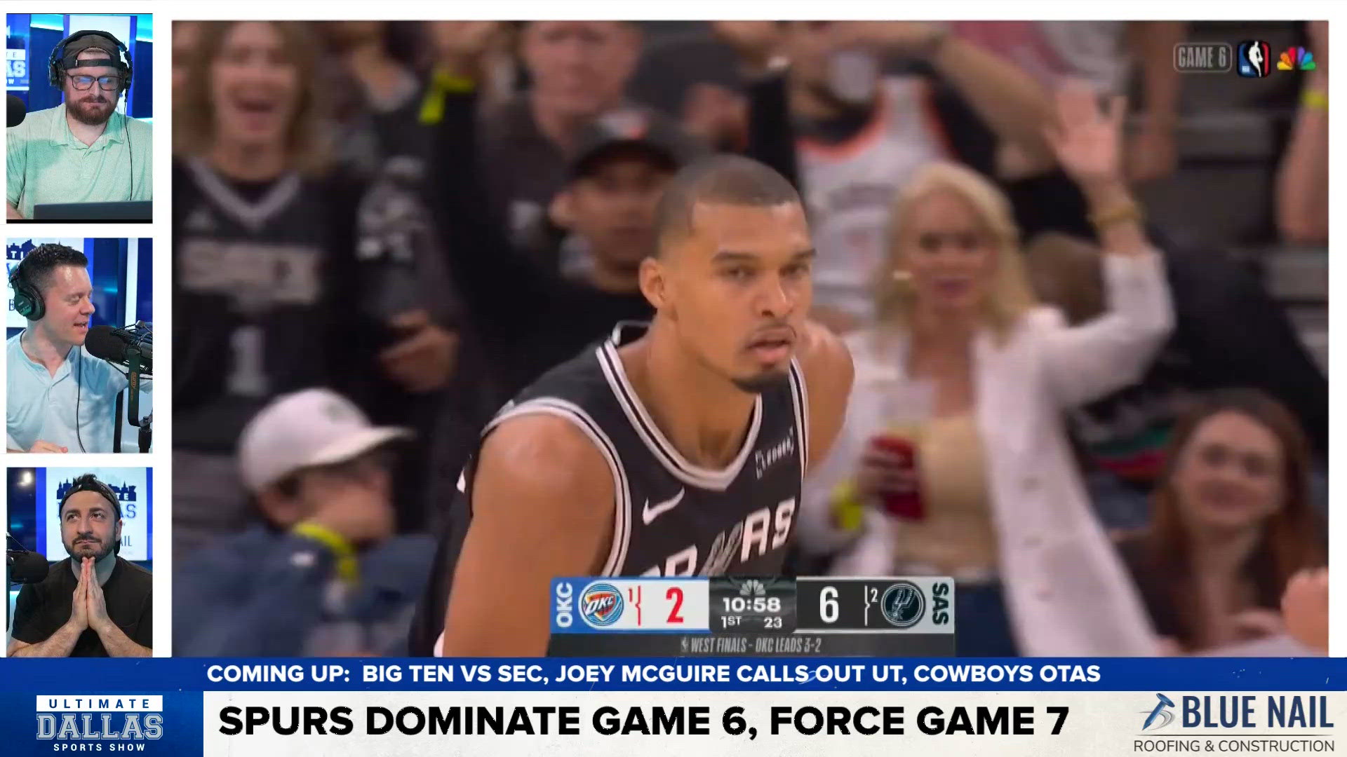 Spurs dominate Game 6, force Game 7 vs. Thunder in WCF | Ultimate ...