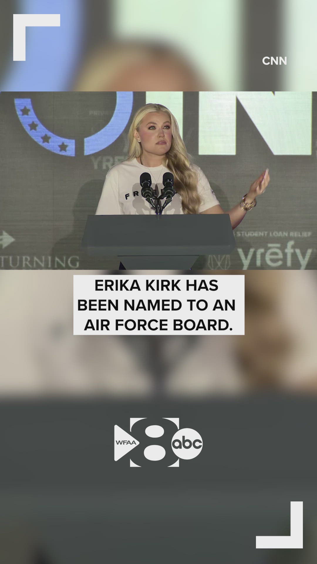 Trump appoints Erika Kirk to Air Force Academy board | wfaa.com