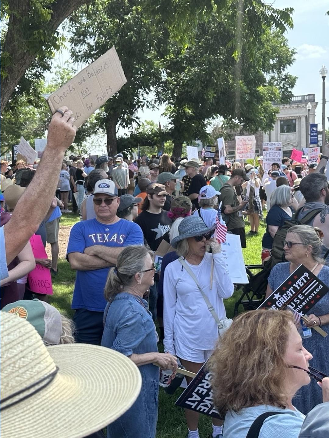 No Kings protest: Rallies in North Texas over Trump, immigration, ICE ...