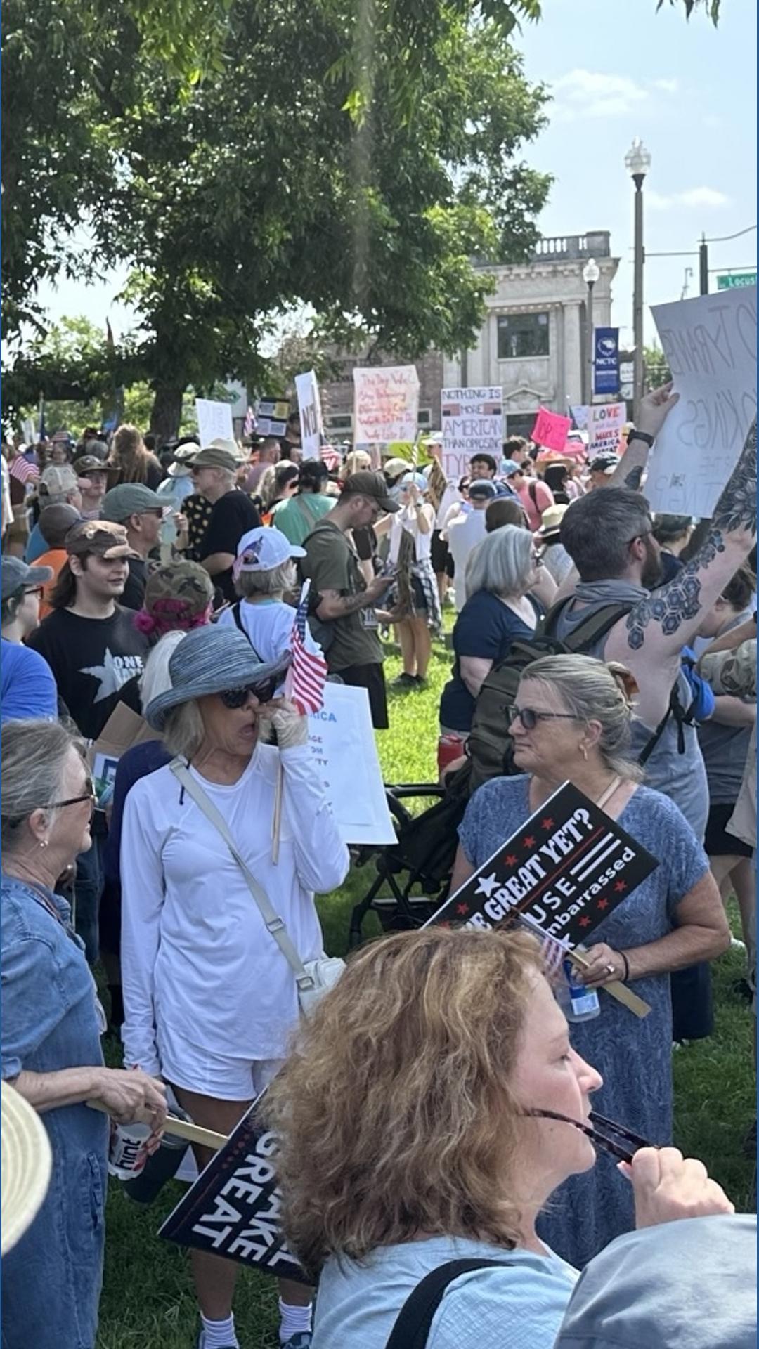 No Kings protest: Rallies in North Texas over Trump, immigration, ICE ...