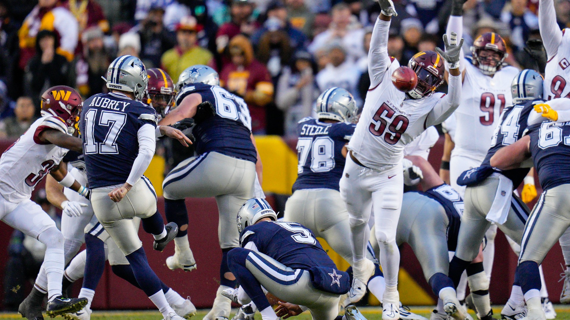 Cowboys' Brandon Aubrey has his field goal streak snapped | wfaa.com