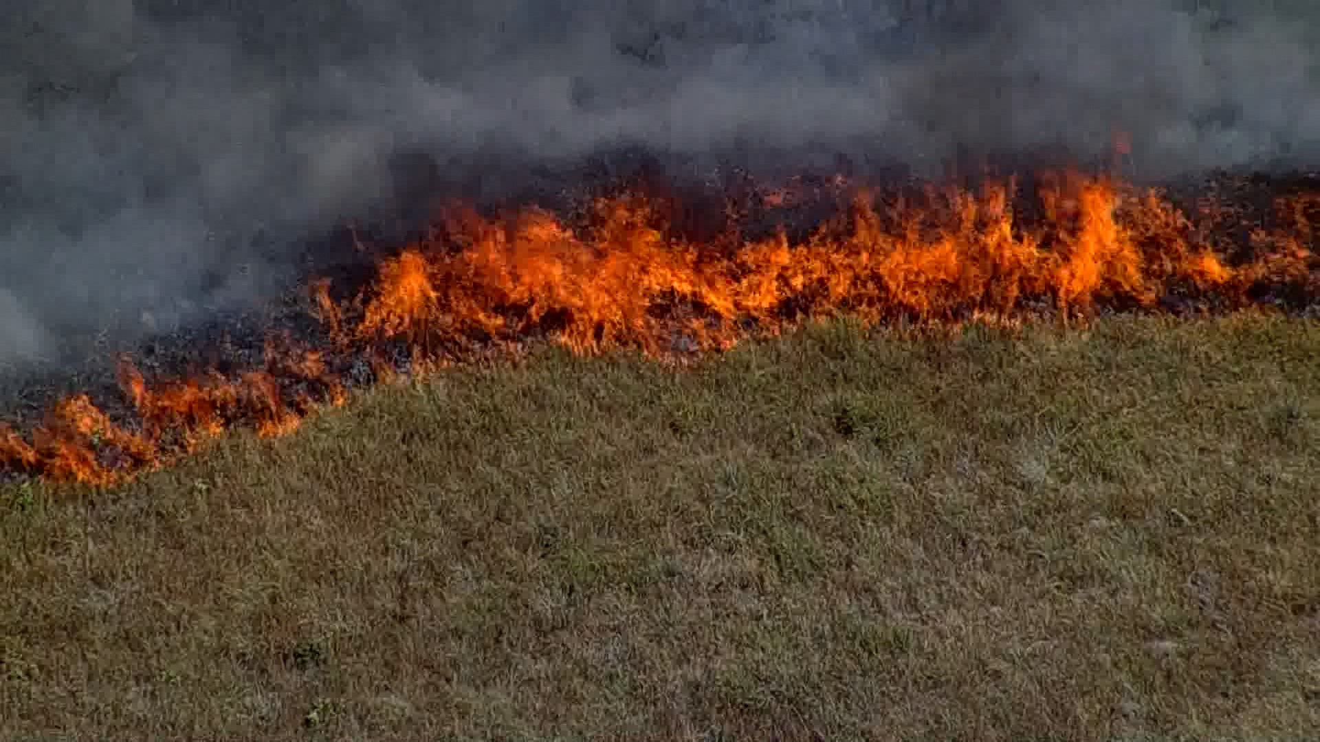 Fort Worth grass fire burning near Bonds Ranch and Saginaw | wfaa.com