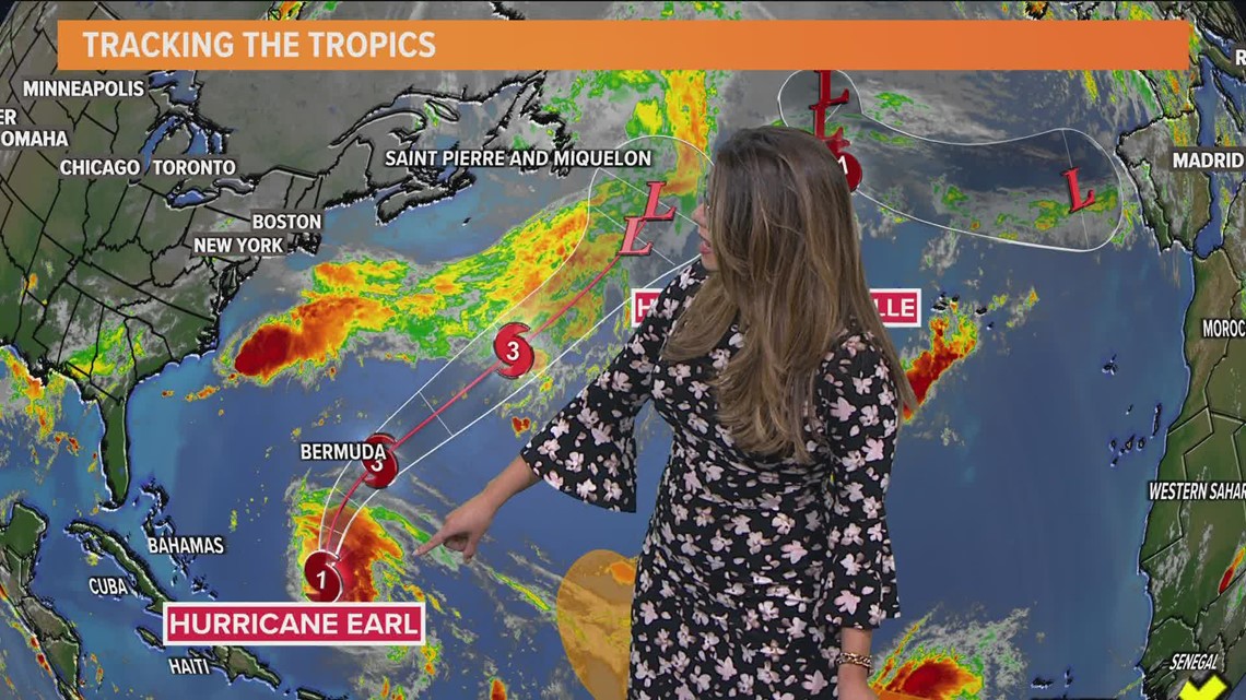 Hurricane Earl and Danielle tracker: Latest path and category | wfaa.com