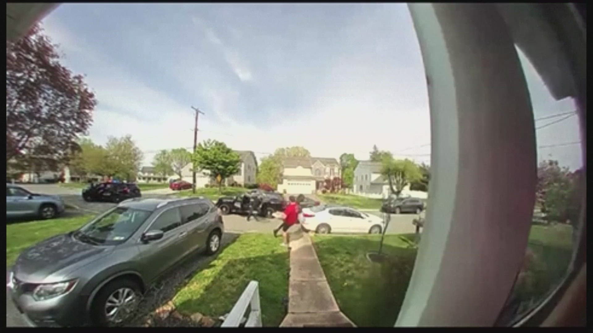 Viral Video Shows Pizza Delivery Man Trip Suspect During Police Chase