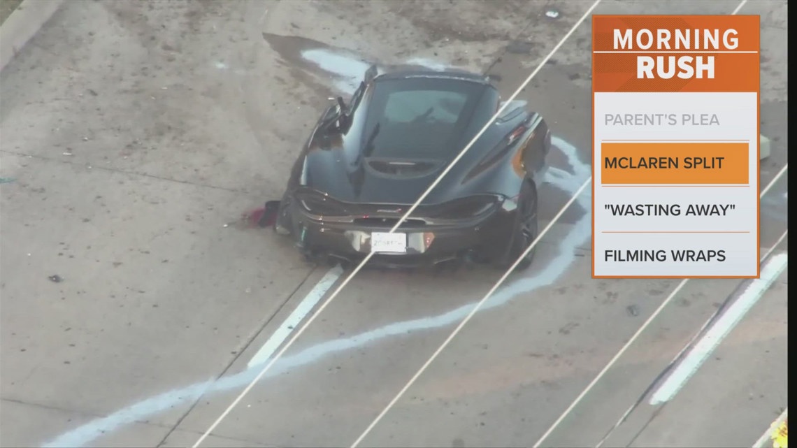 Luxury sports car splits in half after being involved in a crash | wfaa.com