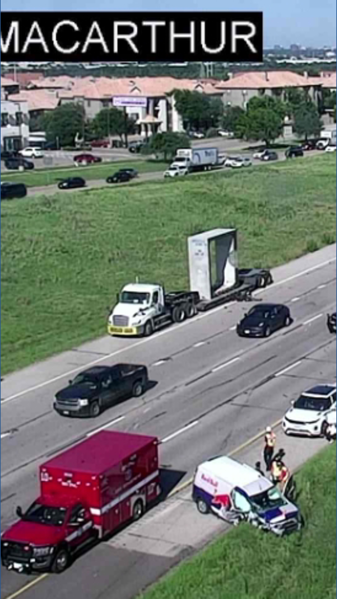 Multi-vehicle accident stalls westbound I-635 traffic in Irving | wfaa.com
