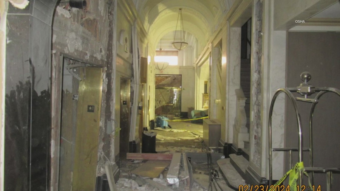 New images reveal the damage inside of the Sandman Hotel in Fort Worth ...