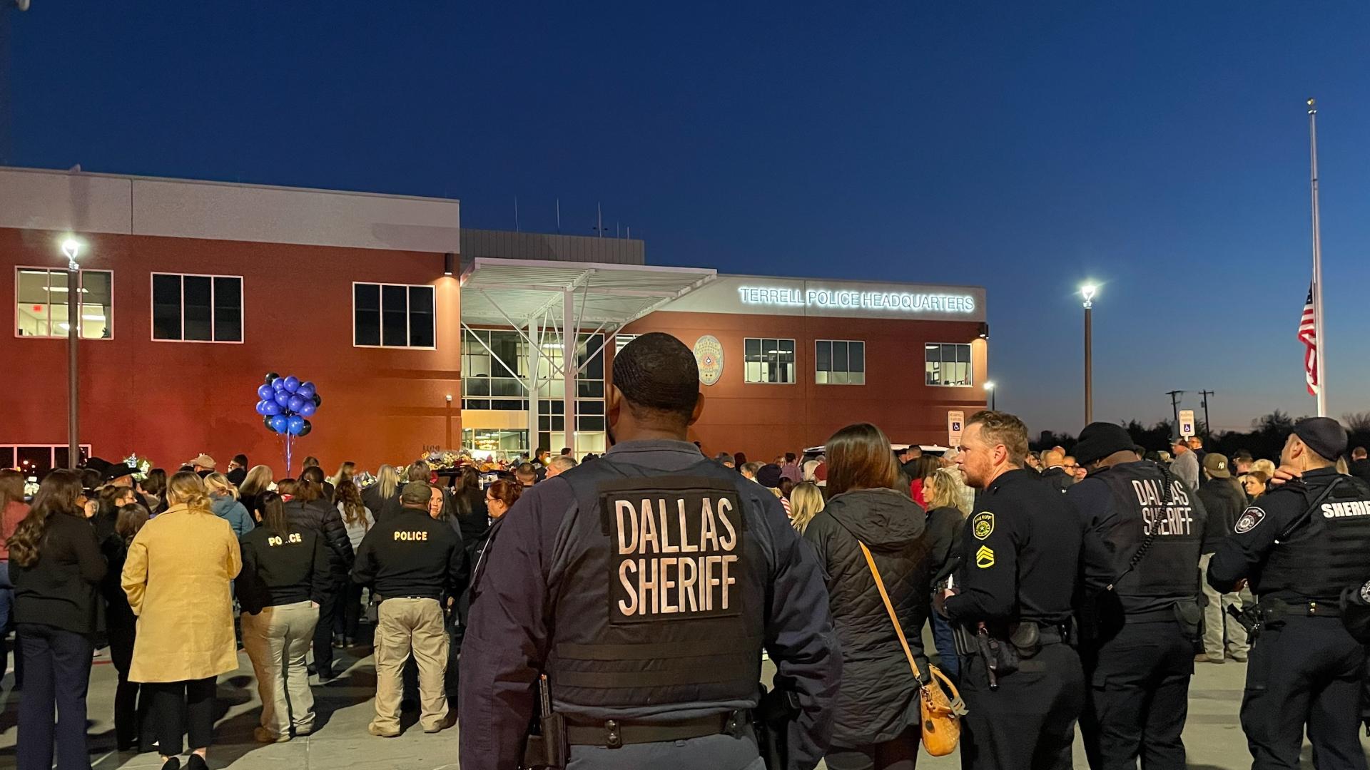 Community honors the life of Terrell Police Officer Jacob Candanoza ...