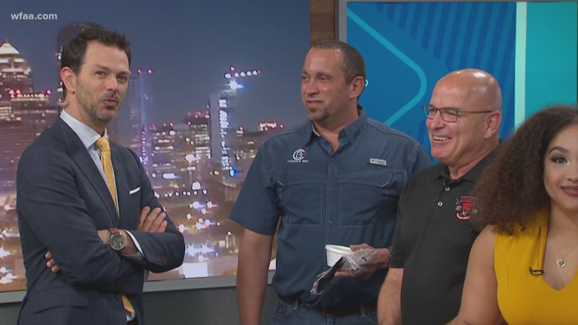 Cousin's Bar-B-Q surprises Daybreak anchor Marc Istook | wfaa.com