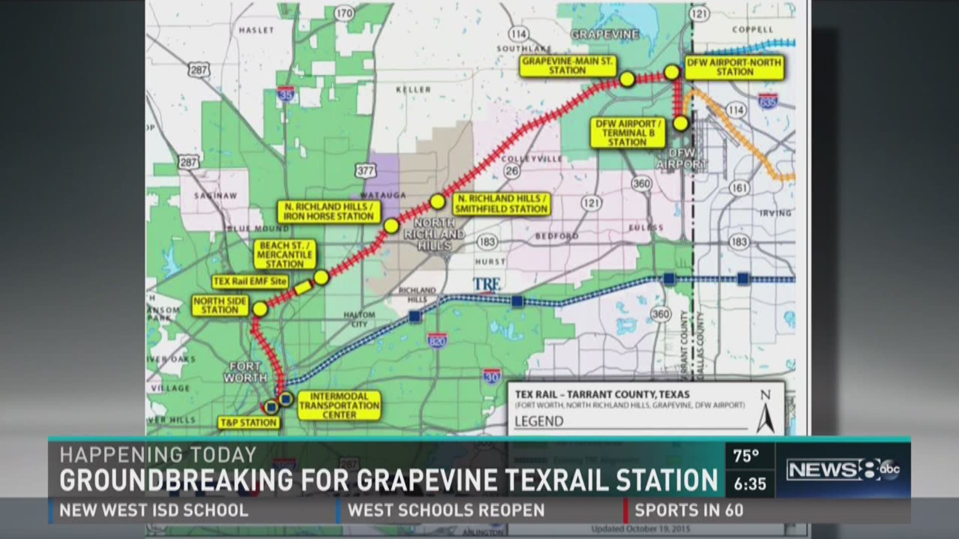 Grapevine breaks ground on new rail project | wfaa.com
