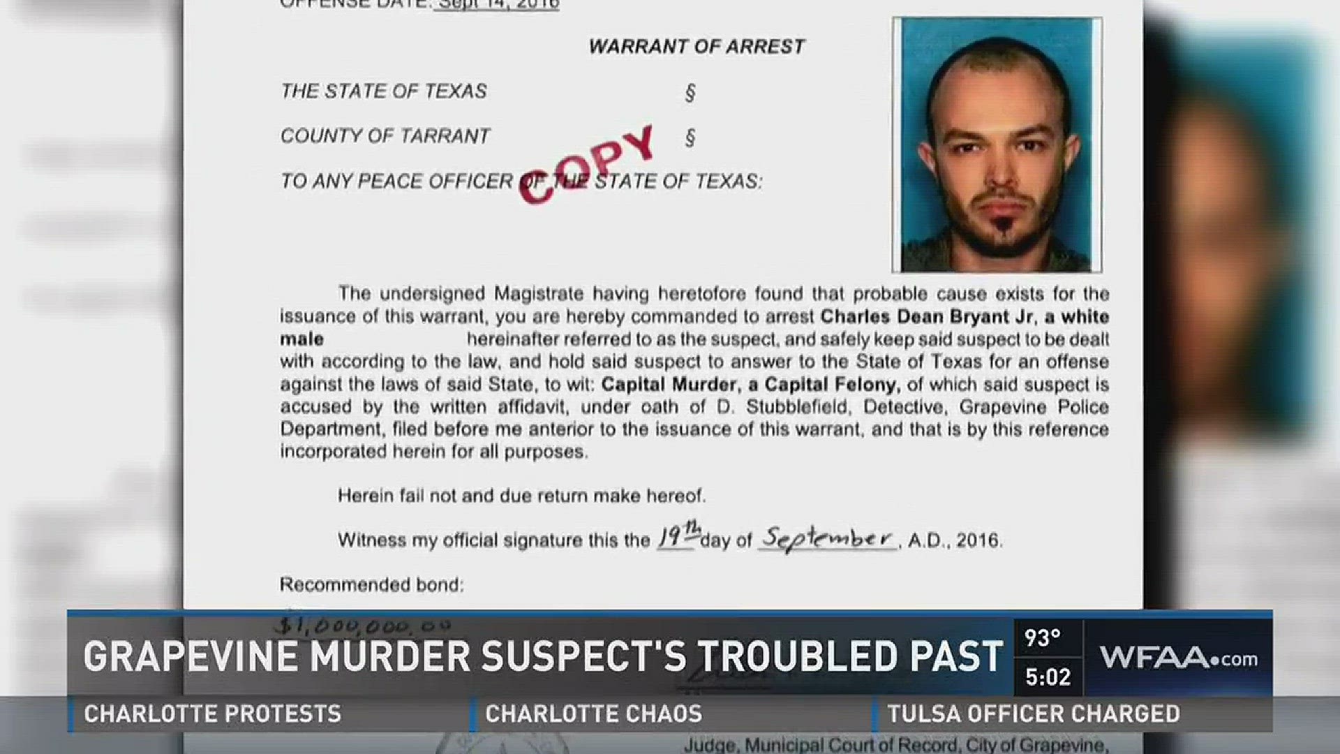 Grapevine murder suspect's criminal history dates back to age 16 | wfaa.com