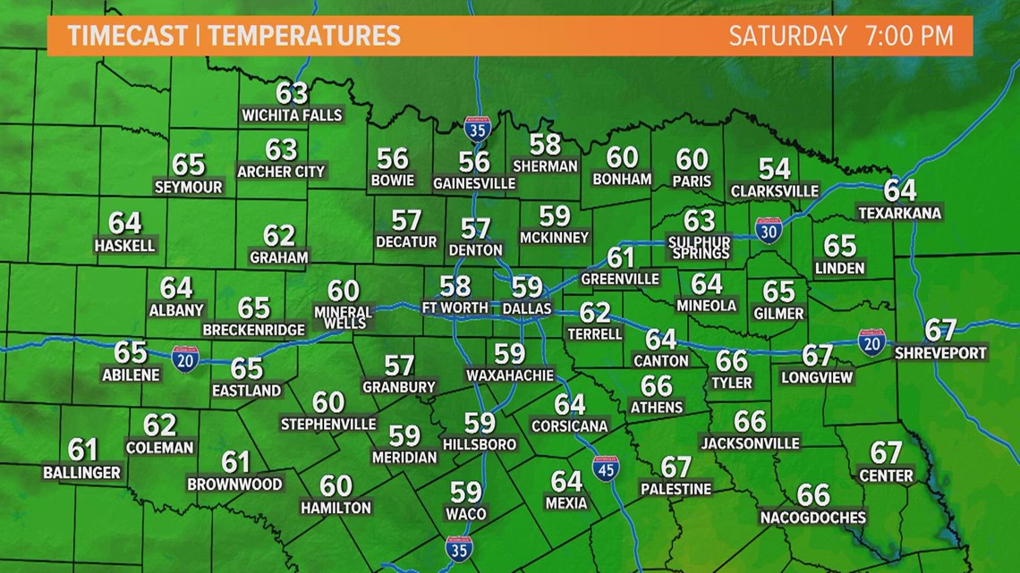 Timecast temps 1-8-2022 | wfaa.com