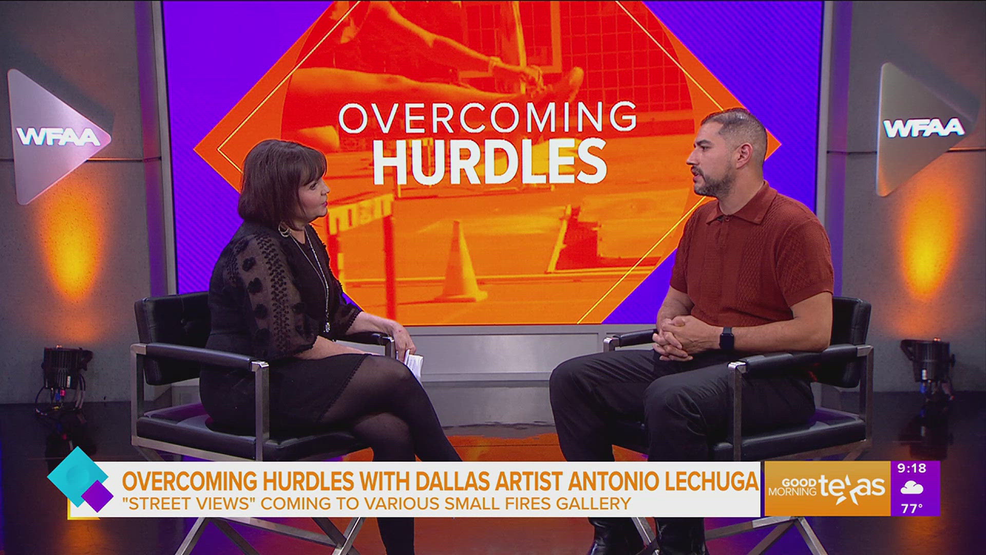 Overcoming Hurdles with Dallas Artist Antonio Lechuga | wfaa.com