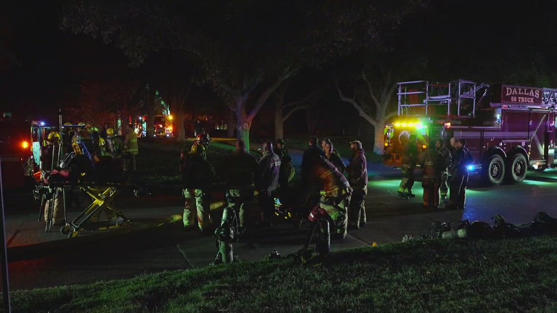 Firefighters working North Dallas house fire | wfaa.com