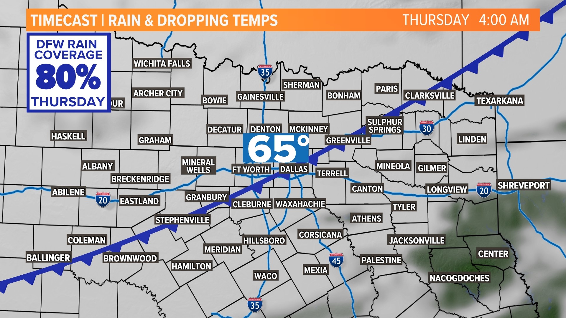 DFW Weather: Thursday Nov 8 rain timeline | wfaa.com