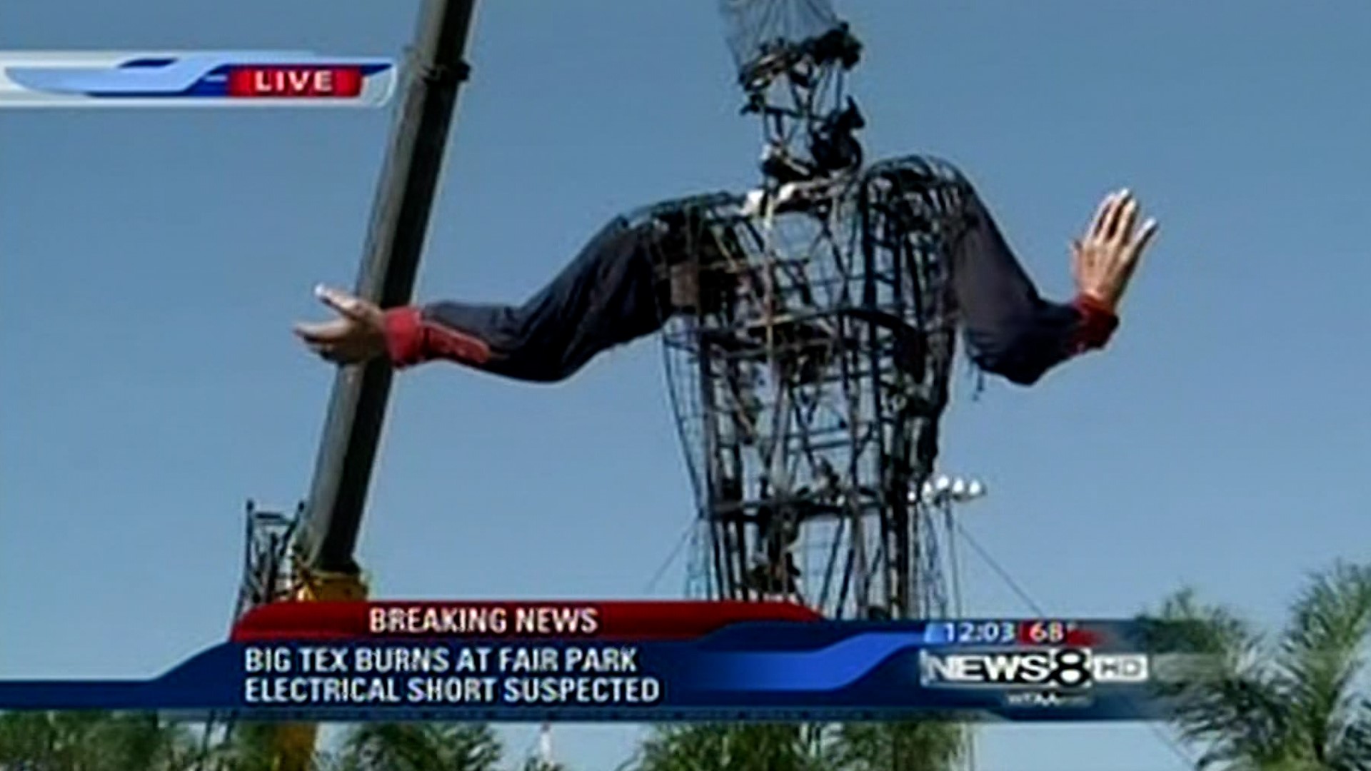Big Tex fire video: 10 years since State Fair of Texas icon fire | wfaa.com