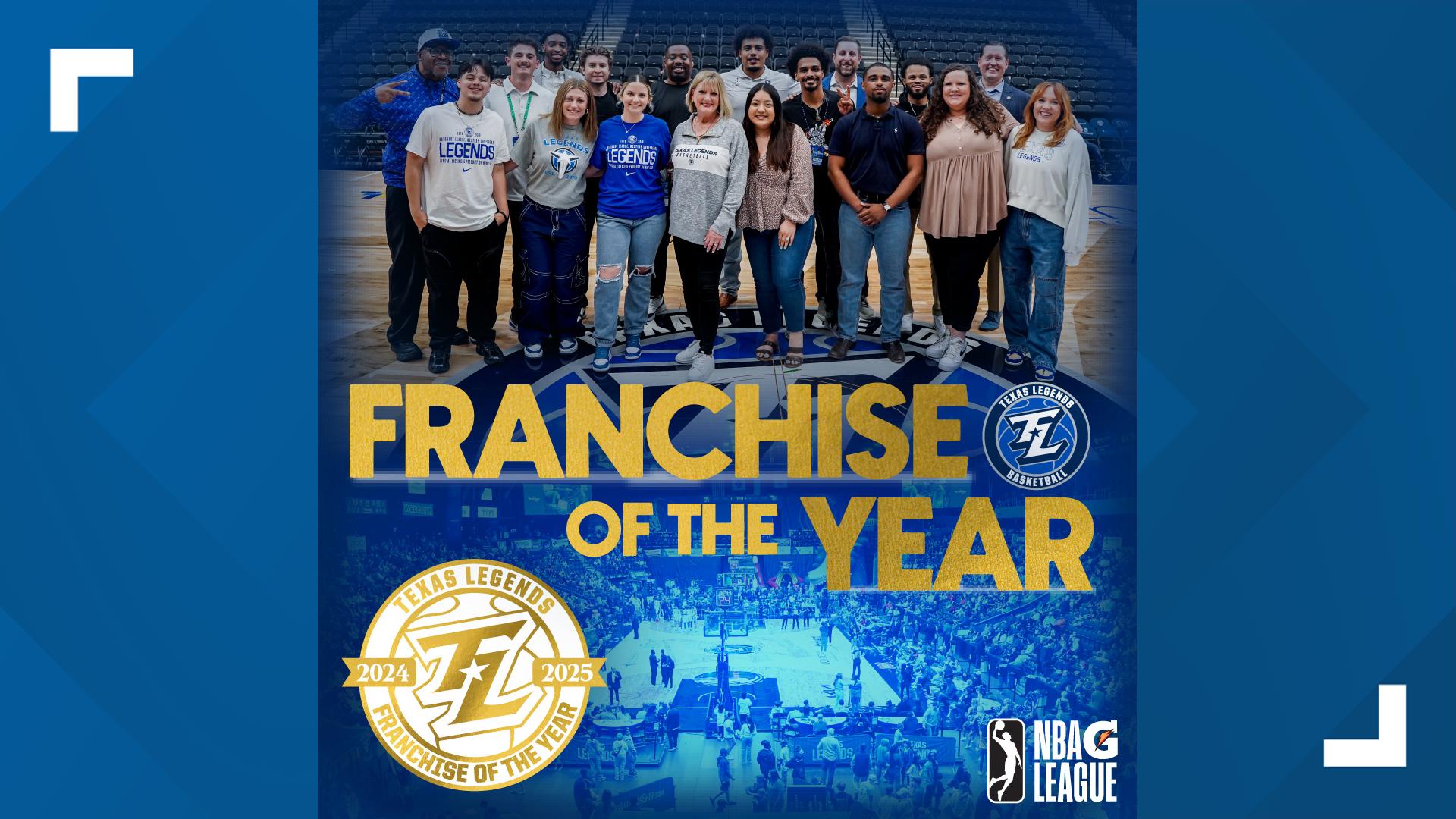 Texas Legends named 2024–25 G League Franchise of the Year | wfaa.com
