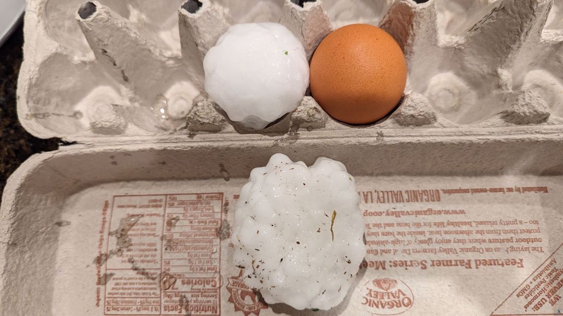 Large hail falls across North Texas as severe storms move in | wfaa.com