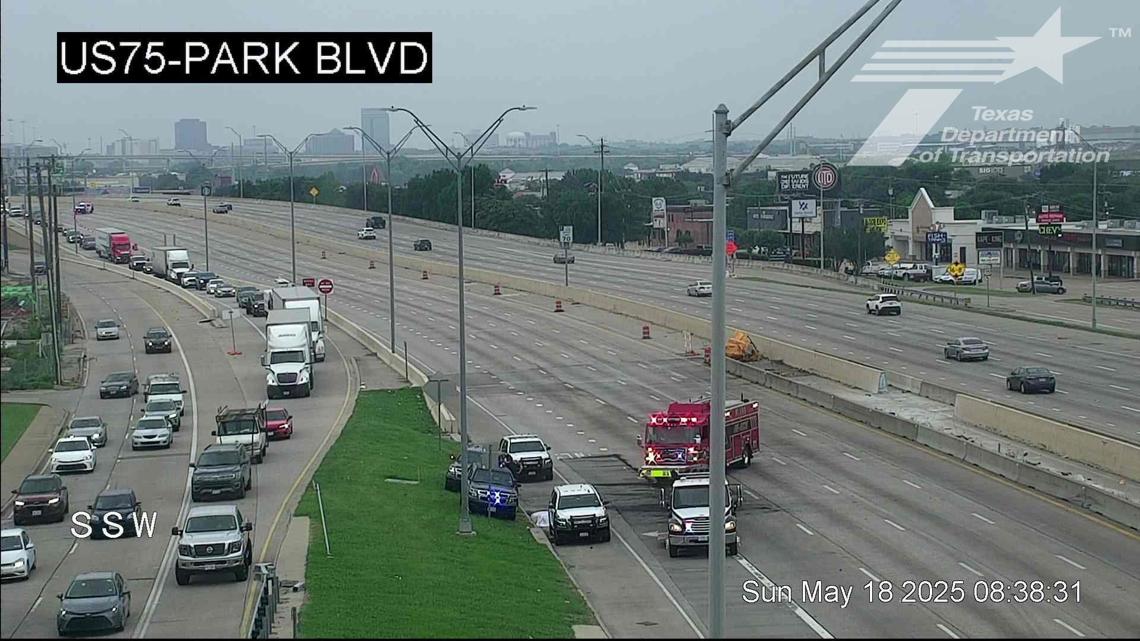 Traffic Alert: Crash closes northbound lanes of U.S. 75 in Plano ...