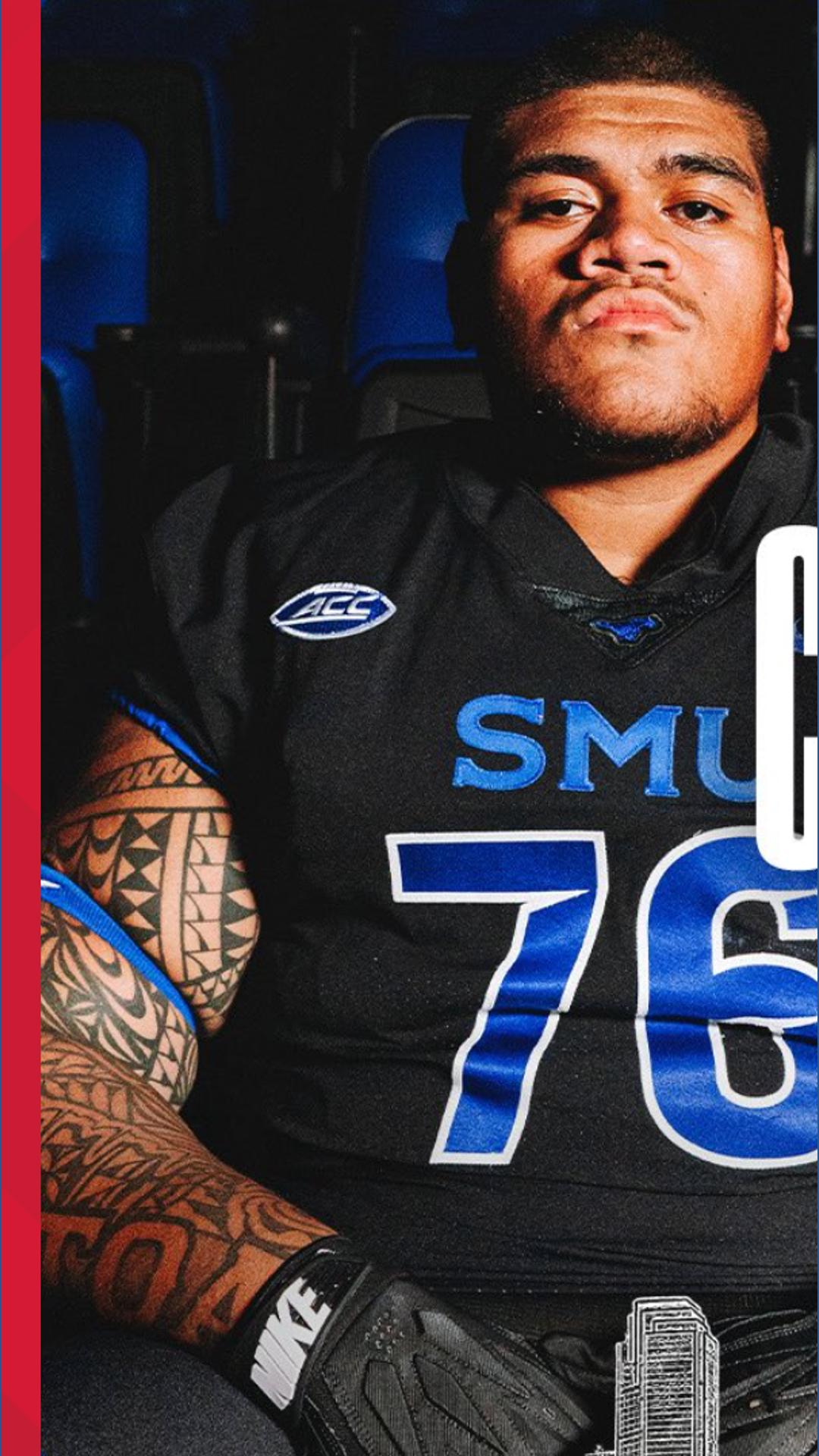 SMU's o-line is getting bigger. Try 6'6", 393 pounds bigger | wfaa.com