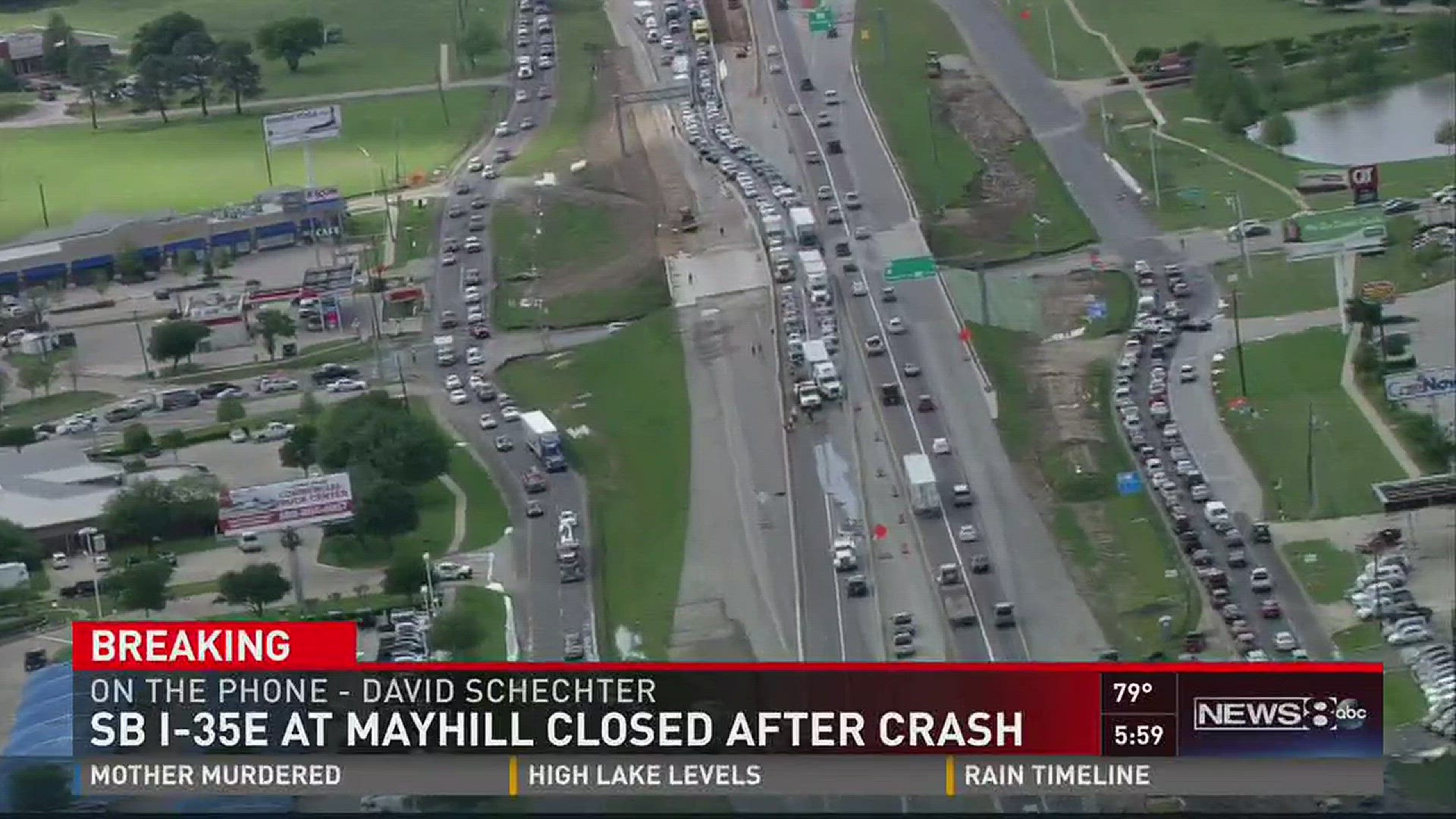 I-35E re-opens in Denton after fuel spill | wfaa.com